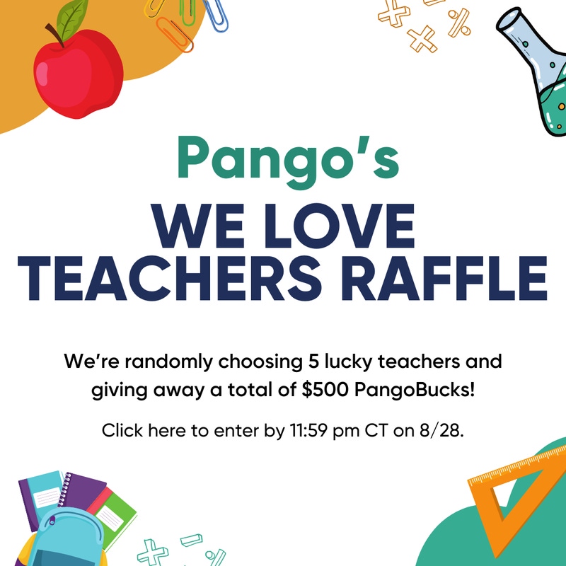 Announcing Pango’s We Love Teachers Raffle!