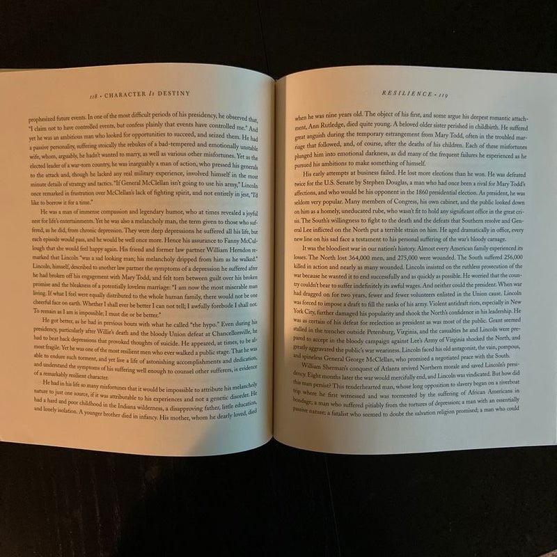 Character Is Destiny