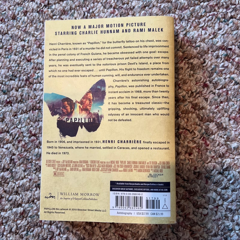 Papillon by Henri Charriere, Paperback | Pangobooks