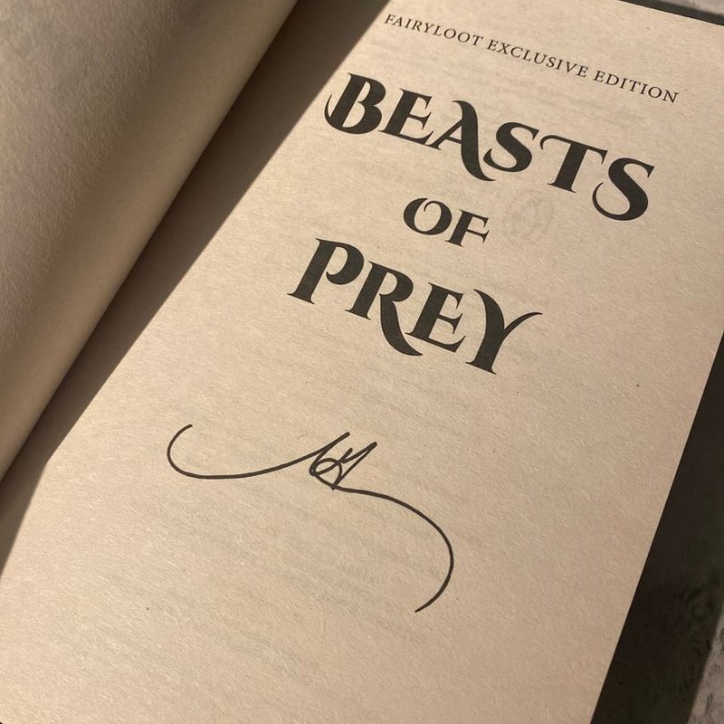 Beasts of Prey SIGNED FairyLoot Edition by Ayana Gray, Paperback ...