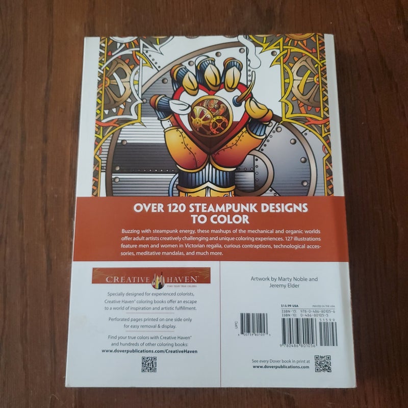 COSTCO Creative Haven STEAMPUNK DESIGNS Coloring Book by Dover ...
