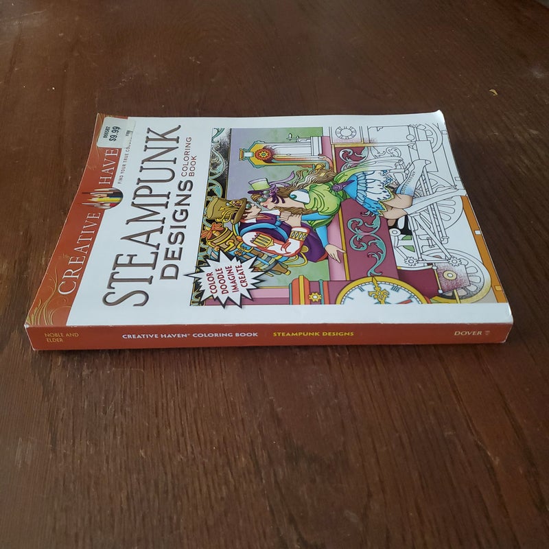 COSTCO Creative Haven STEAMPUNK DESIGNS Coloring Book by Dover ...