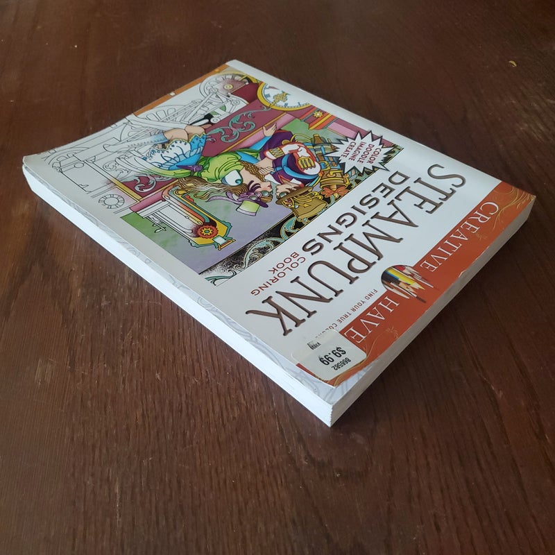 COSTCO Creative Haven STEAMPUNK DESIGNS Coloring Book by Dover ...