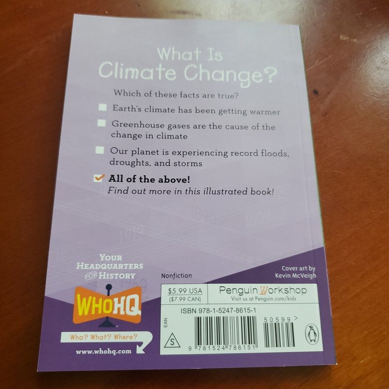 What Is Climate Change? by Gail Herman, Paperback | Pangobooks
