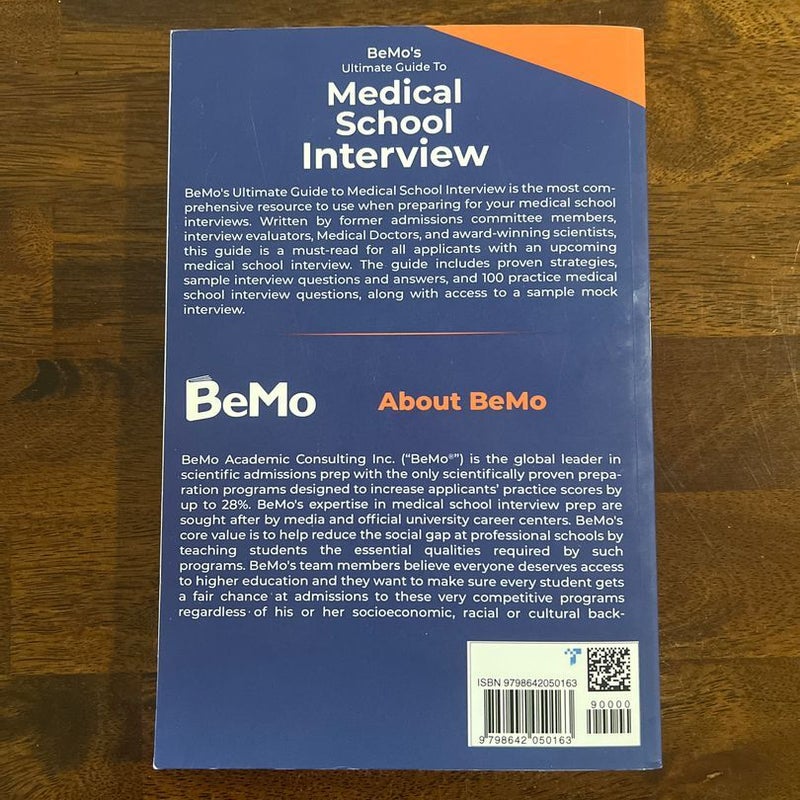 BeMo's Ultimate Guide to Medical School Interview by BeMo Consulting