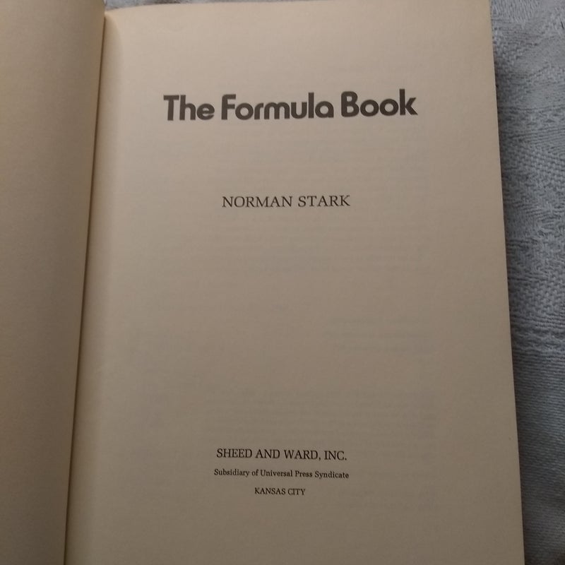 The Formula Book by Norman Stark, Hardcover | Pangobooks
