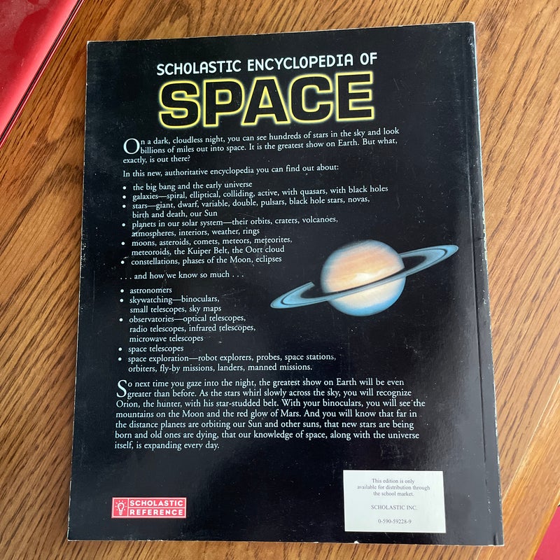 Scholastic Encyclopedia of Space by Jacqueline Mitton and Simon Mitton ...