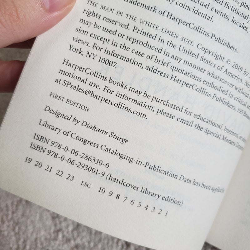 The Man in the White Linen Suit by David Handler