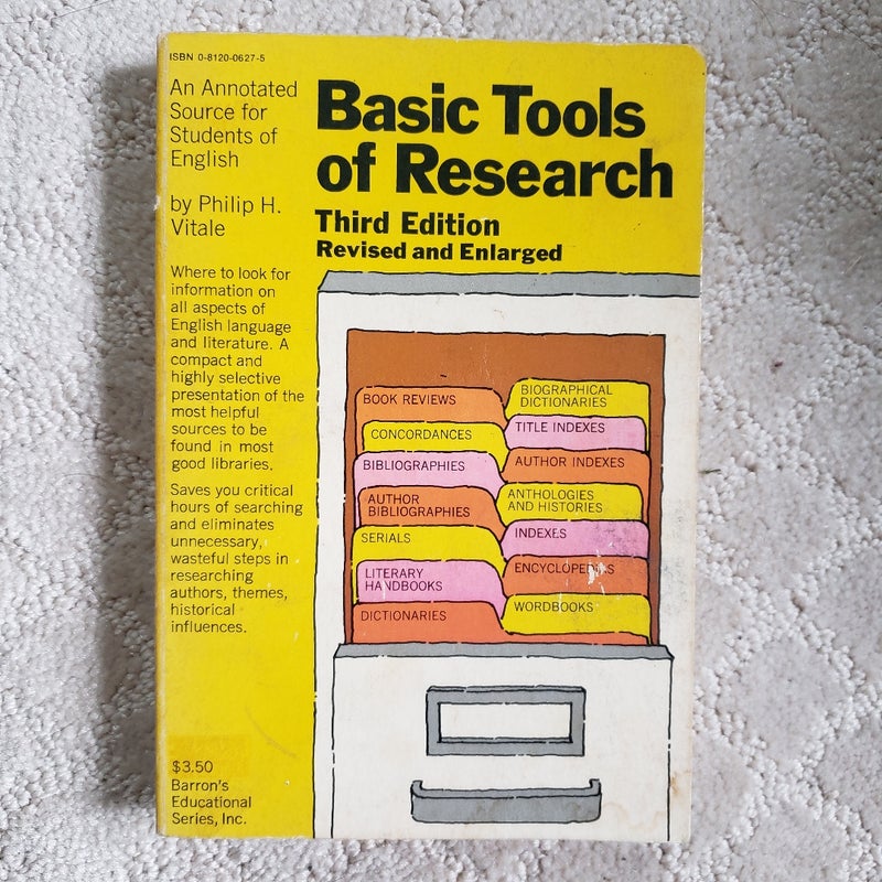 Basic Tools of Research by Philip H. Vitale