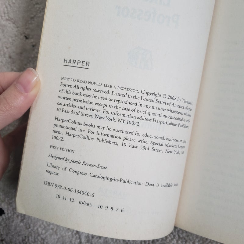 How to Read Novels Like a Professor by Thomas C. Foster