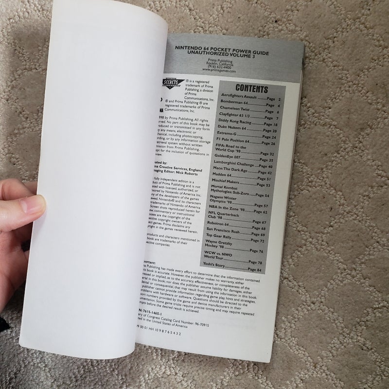 Nintendo 64 Pocket Power Guide by Pcs