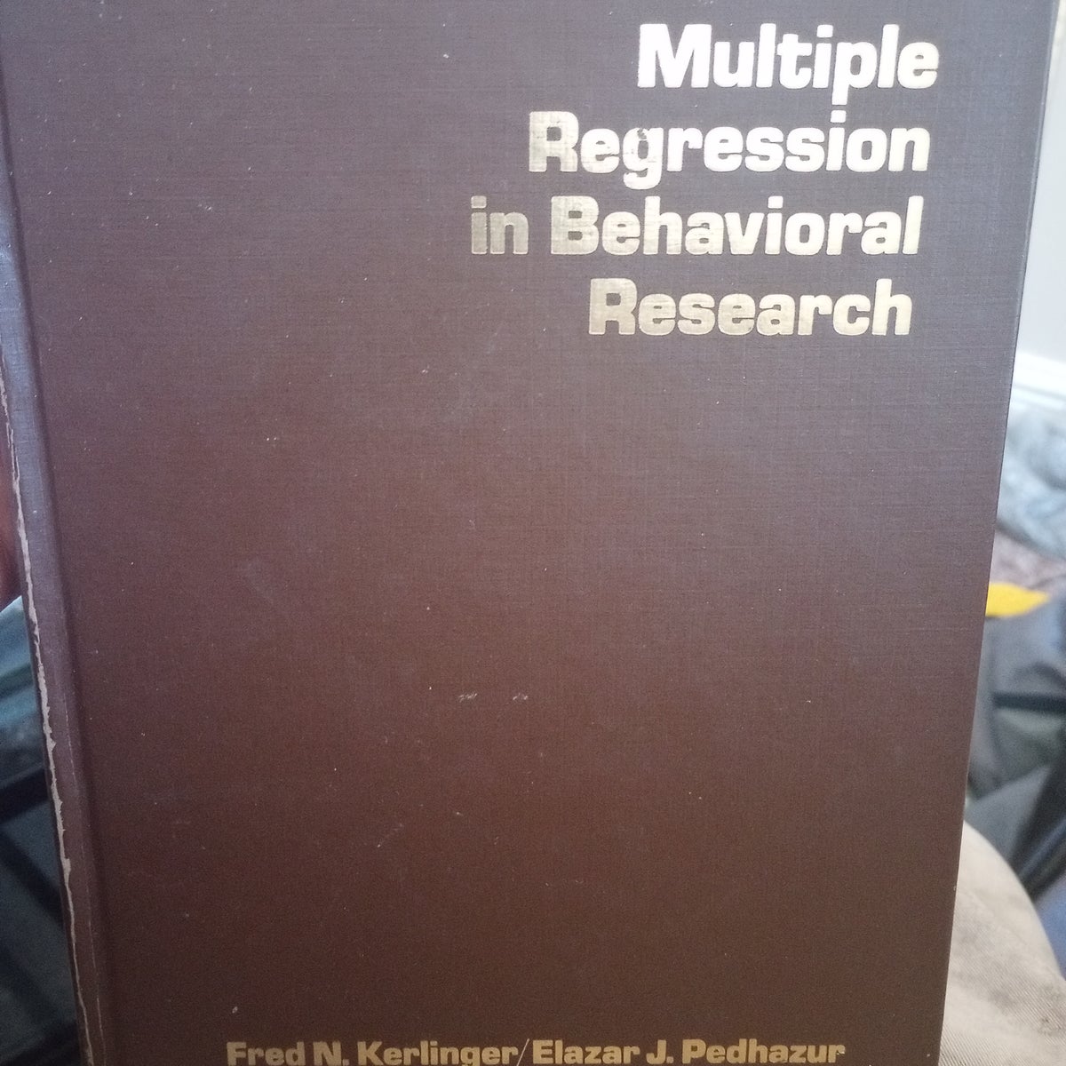 Multiple Regression in Behavioral Research