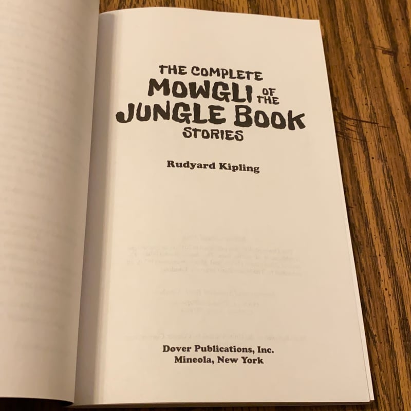 The Complete Mowgli of the Jungle Book Stories by Rudyard Kipling ...