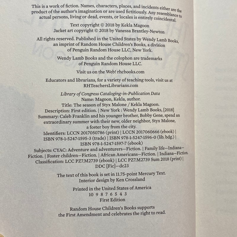 The Season of Styx Malone by Kekla Magoon, Hardcover | Pangobooks