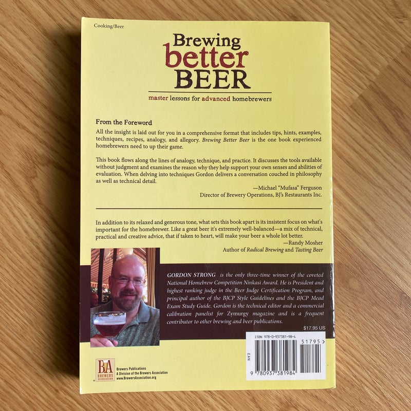 Brewing Better Beer By Gordon Strong Paperback Pangobooks