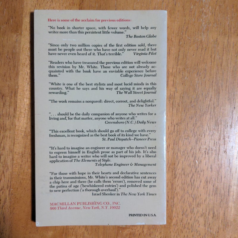 The Elements of Style