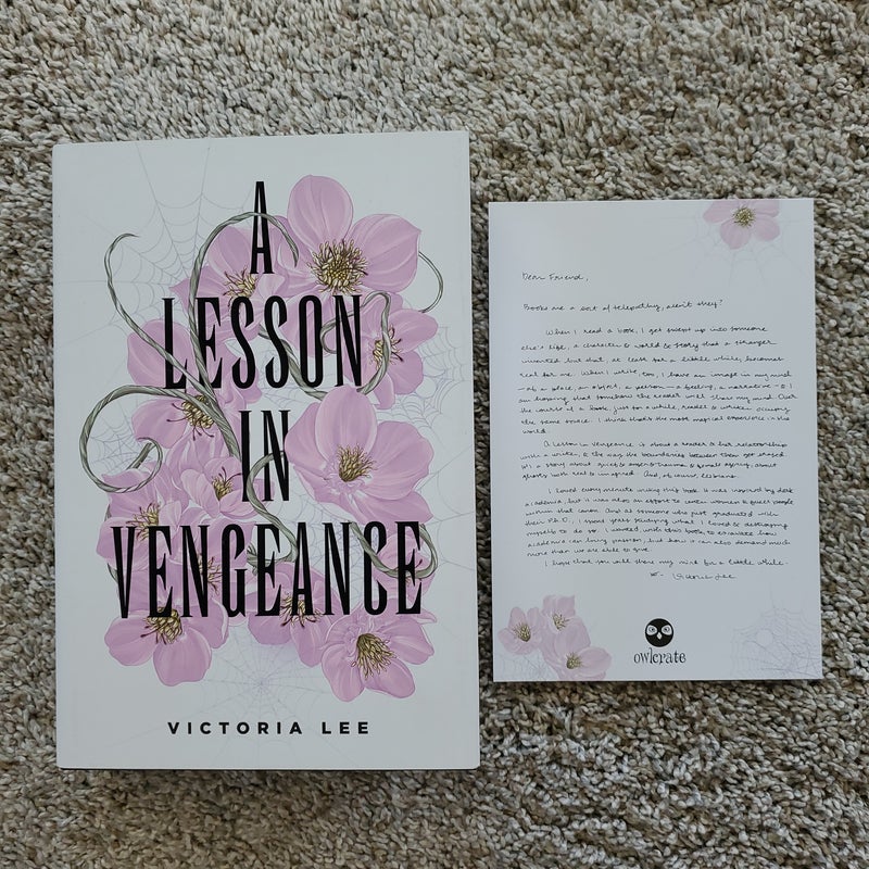 A Lesson in Vengeance (Signed) Owlcrate by Victoria Lee, Hardcover ...