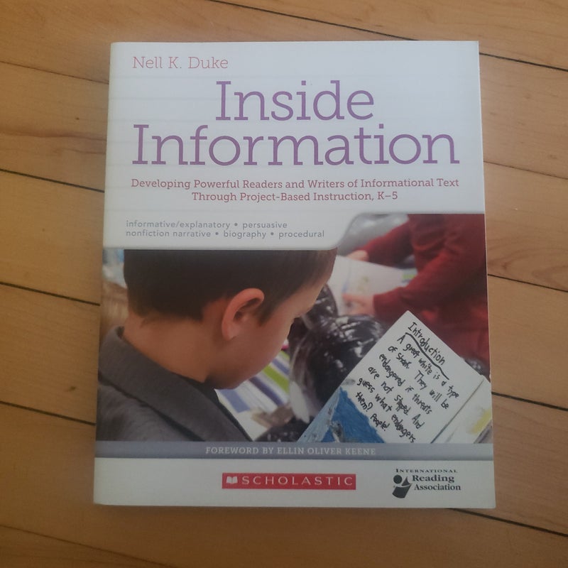 Inside Information by Nell K. Duke, Paperback | Pangobooks