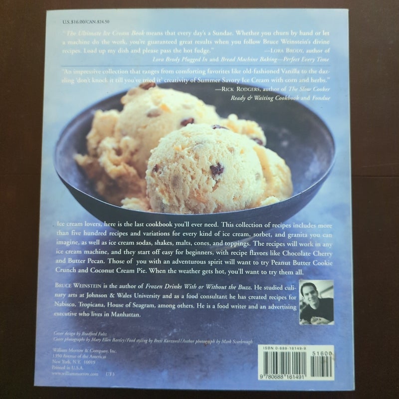 The Ultimate Ice Cream Book by Bruce Weinstein, Paperback | Pangobooks