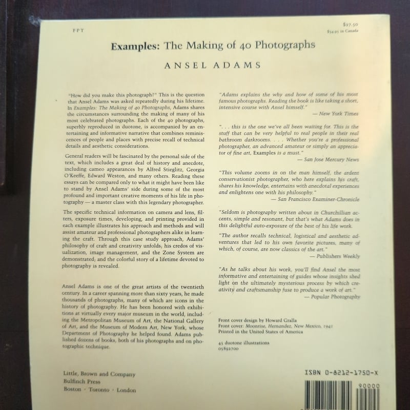 Examples by Ansel Adams