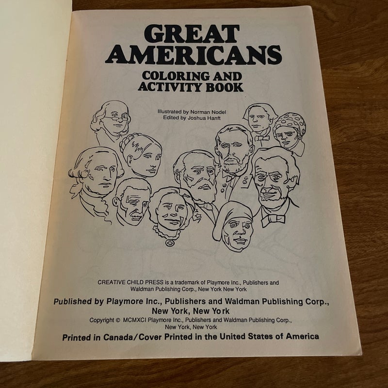 Great Americans by Creative Child Press, Paperback | Pangobooks
