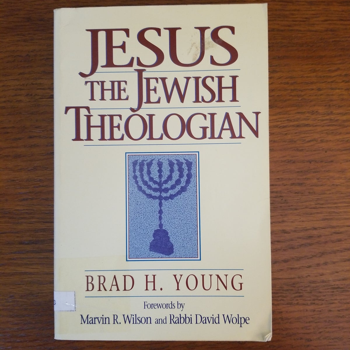 Jesus the Jewish Theologian by Brad H. Young, Marvin Wilson, David Wolpe