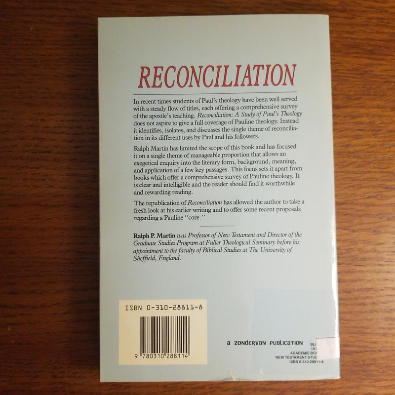 Reconciliation by Ralph P. Martin