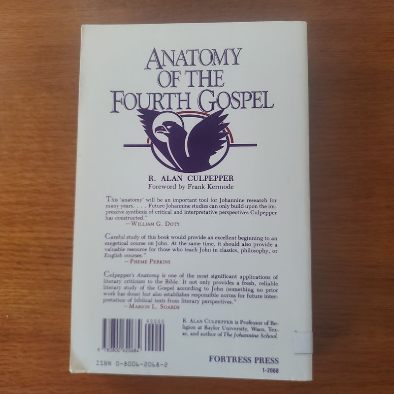 Anatomy of the Fourth Gospel by R. Alan Culpepper