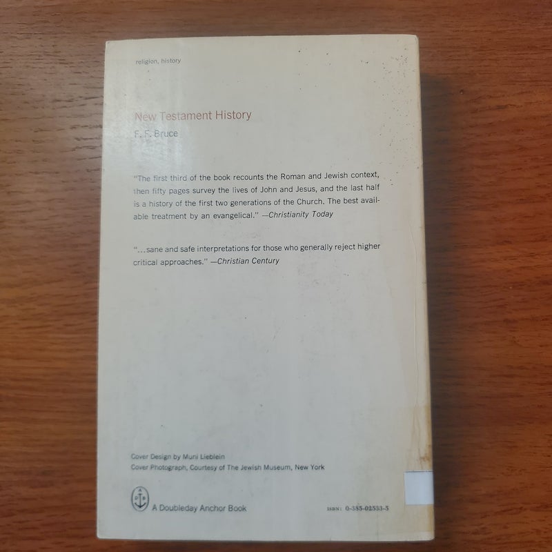 New Testament History by F. F. Bruce
