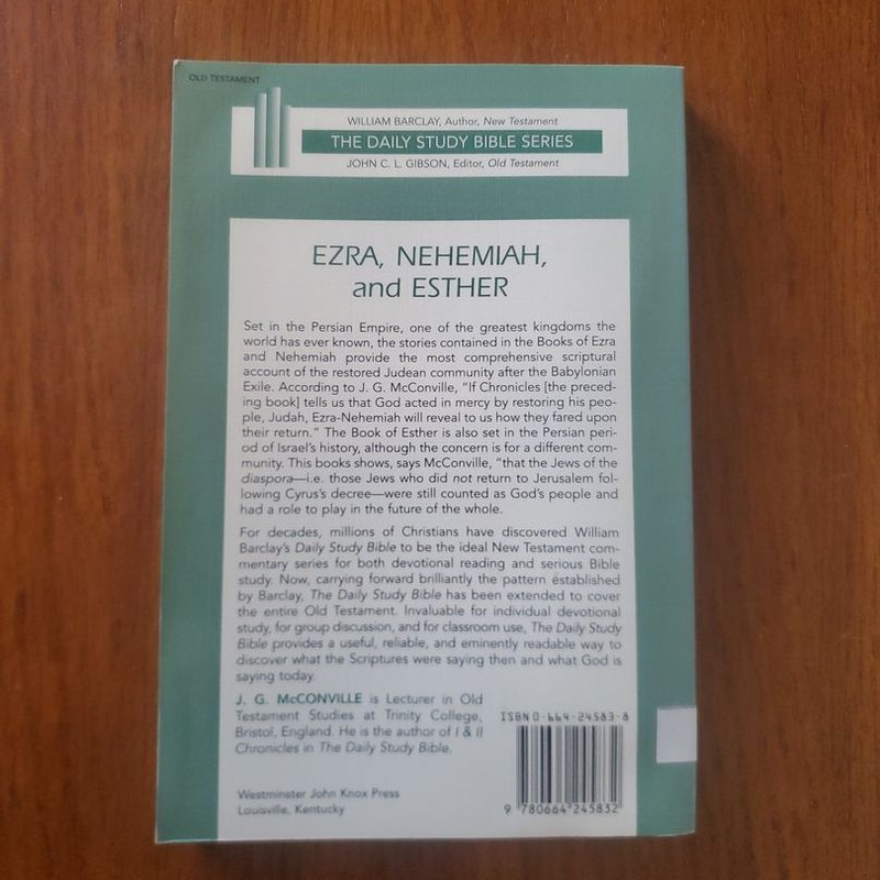 Ezra, Nehemiah, and Esther by J. G. McConville, Paperback | Pangobooks