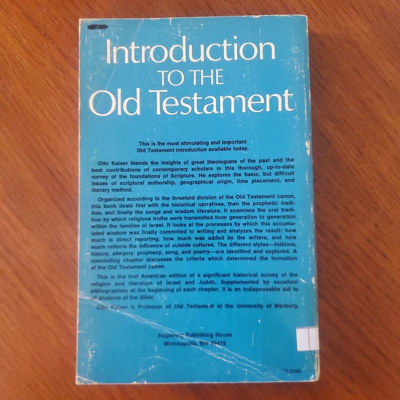 Introduction to the Old Testament by Otto Kaiser, John Sturdy
