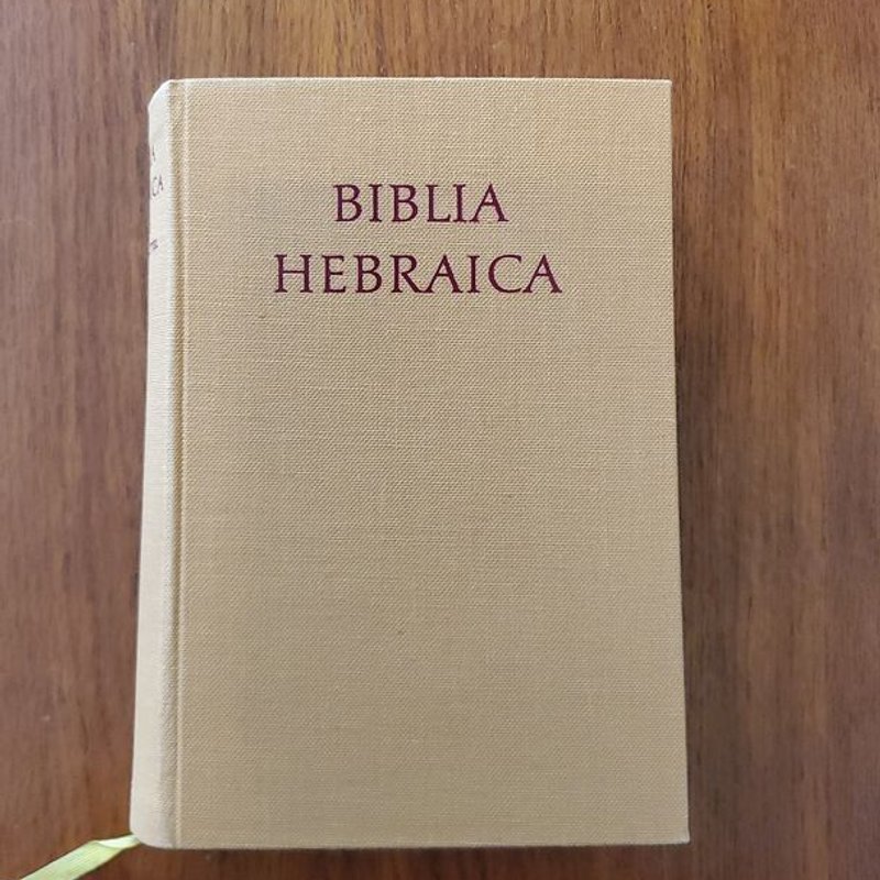 Biblia Hebraica (Large Hardbound Edition) by Rudolf Kittel, Editor ...