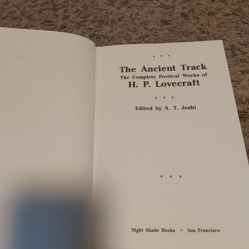 The Ancient Track: the Complete Poetical Works of H. P. Lovecraft by H ...