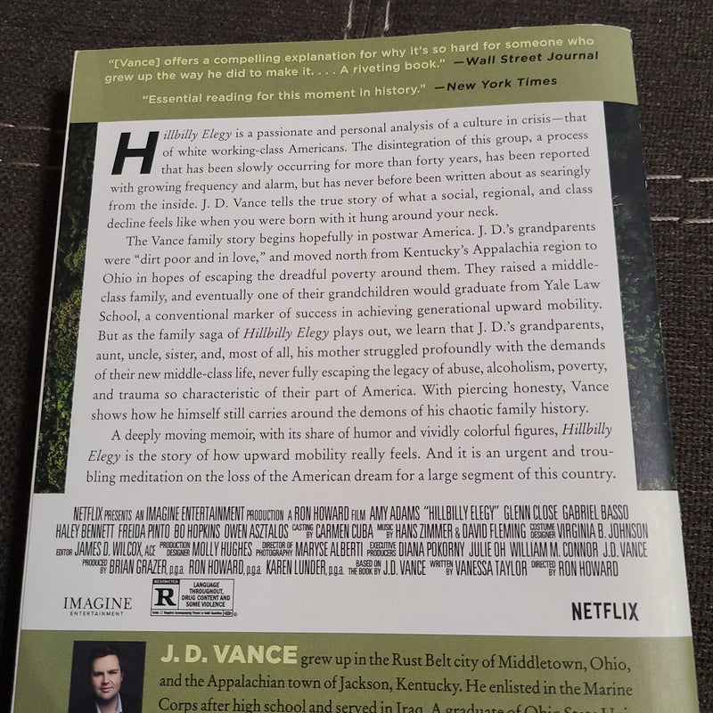 Hillbilly Elegy [movie Tie-In] by J. D. Vance, Paperback | Pangobooks