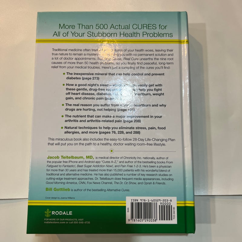 The Real Cause, the Real Cure by Jacob Teitelbaum, Hardcover | Pangobooks