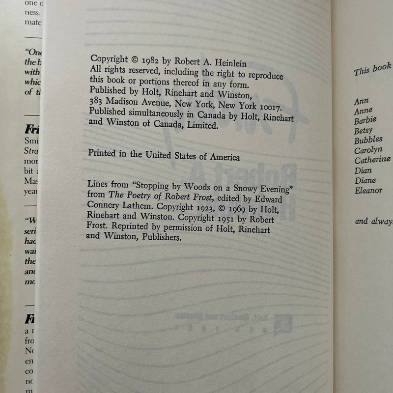 Friday by Robert A. Heinlein