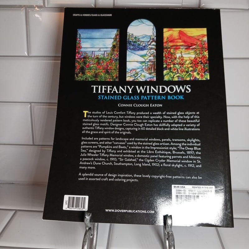 Tiffany Windows Stained Glass Pattern Book by Connie Clough Eaton ...