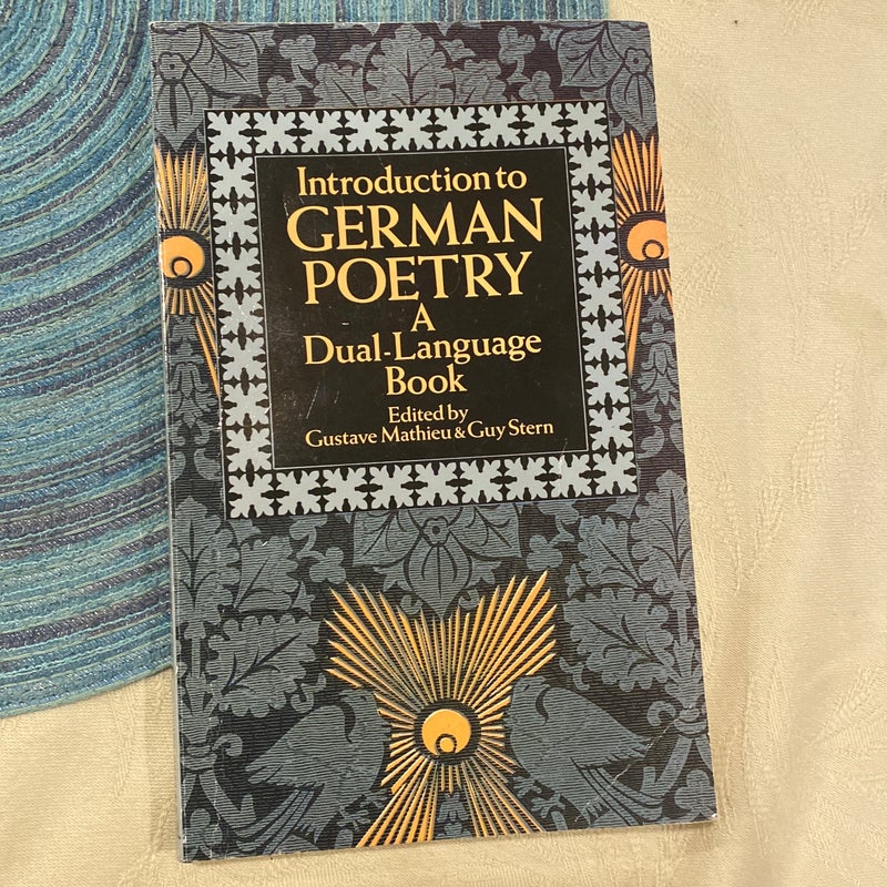 Introduction to German Poetry by Gustave B. Mathieu