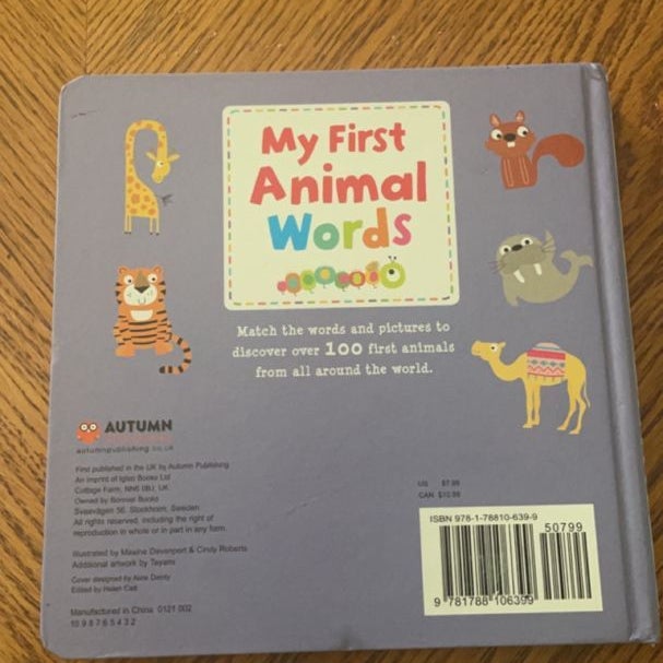 My First Animal Words