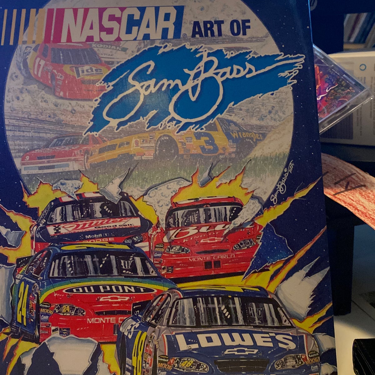 The NASCAR Art of Sam Bass by Sam Bass, Brad Bowling