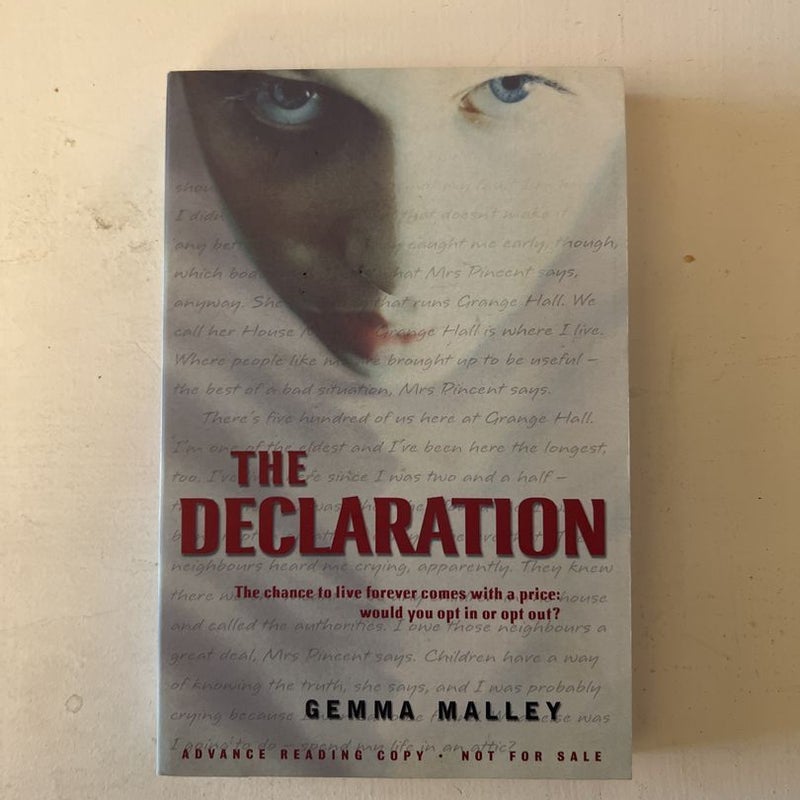The Declaration by Gemma Malley