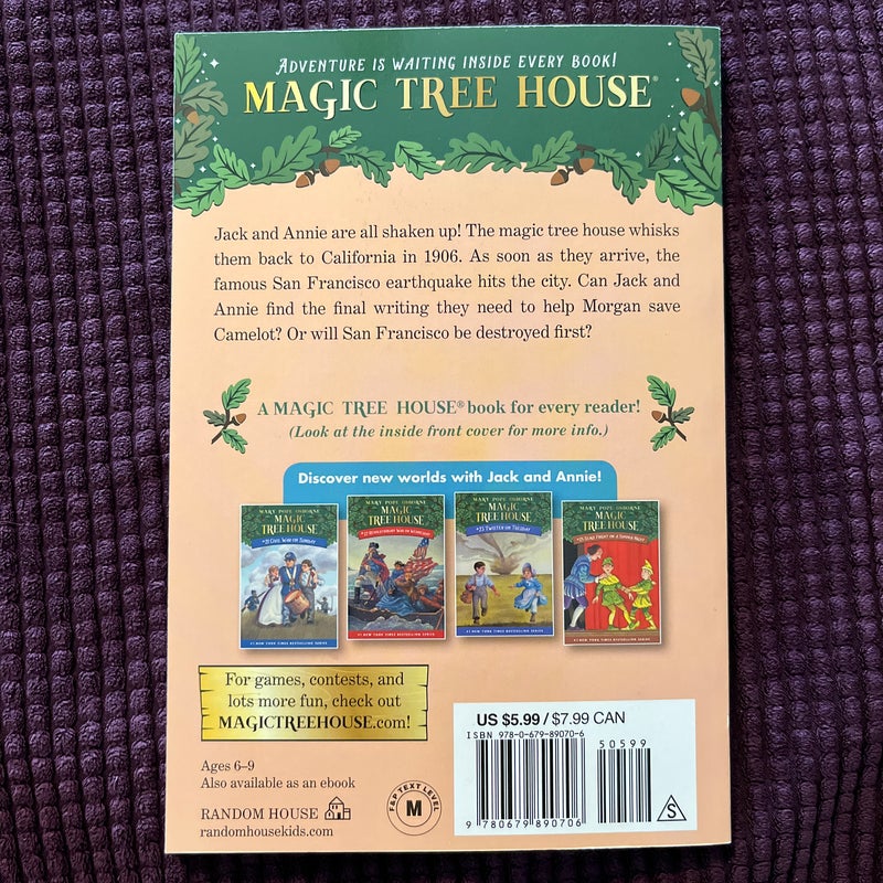Magic Tree House Earthquake in the Early Morning by Mary Pope Osborne ...
