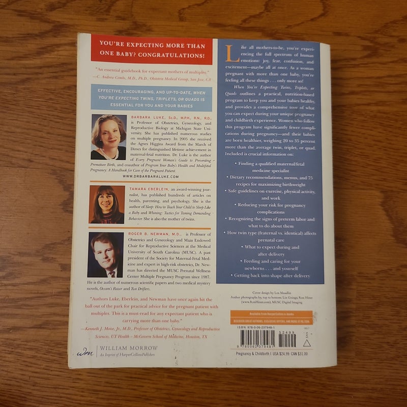 When You're Expecting Twins, Triplets, or Quads 4th Edition by Barbara ...