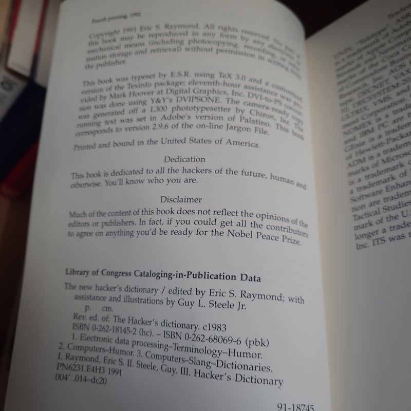 The New Hacker's Dictionary