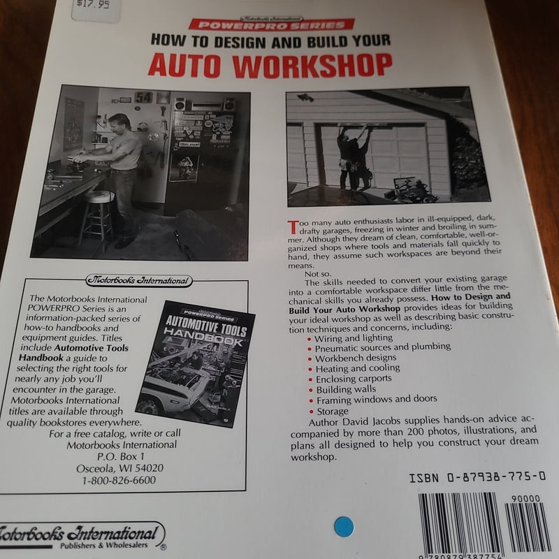 How to Design and Build Your Automotive Workshop by David H. Jacobs