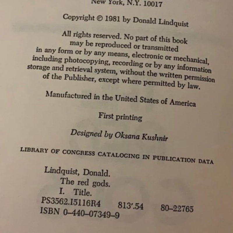 The Red Gods by Donald Lindquist