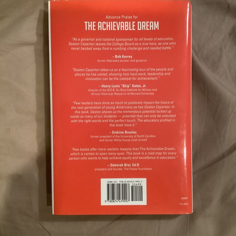 The Achievable Dream by Gaston Caperton, Richard Whitmire