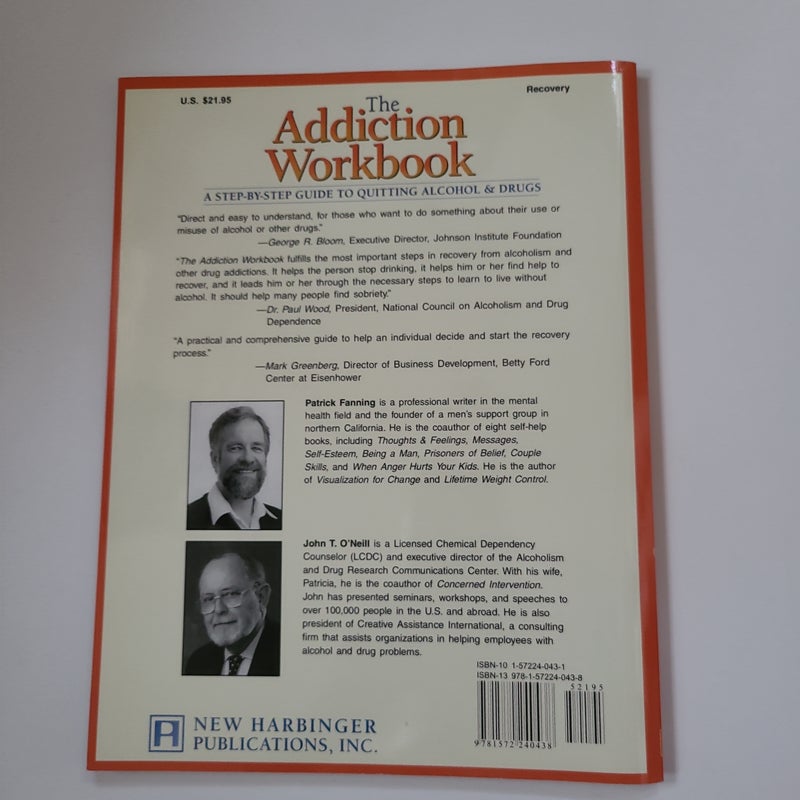 The Addiction Workbook by Patrick Fanning, Paperback | Pango Books