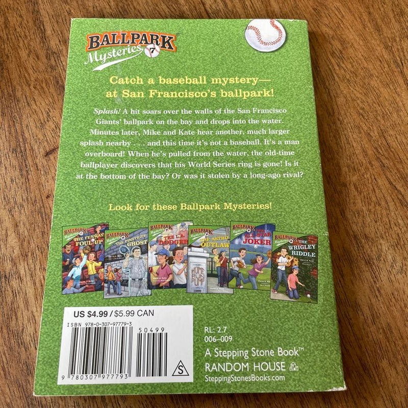 Ballpark Mysteries #7: the San Francisco Splash by David A. Kelly ...