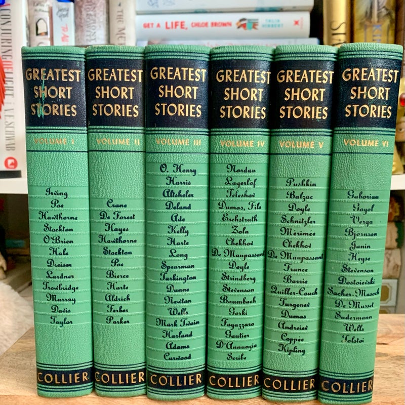 Vintage Book Set: Greatest Short Stories, Volumes 1-6 by Miscellaneous ...